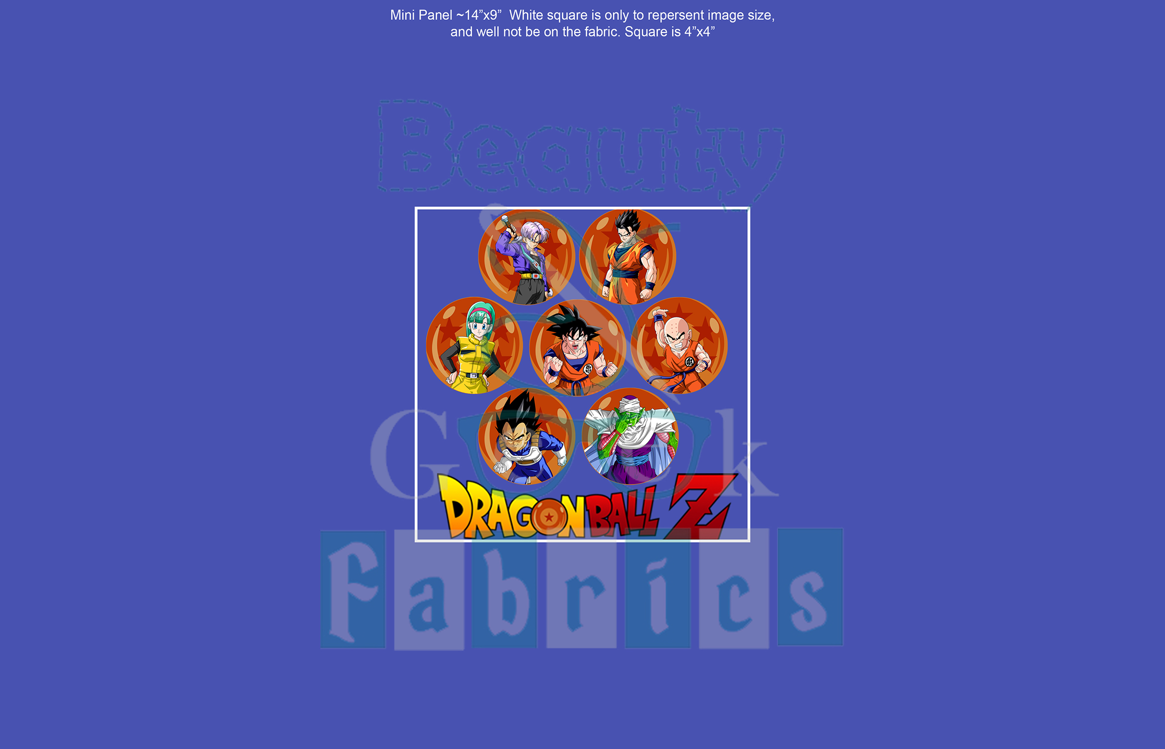 DBZ - Panels - PP Preorder - Beauty & Geek Fabrics